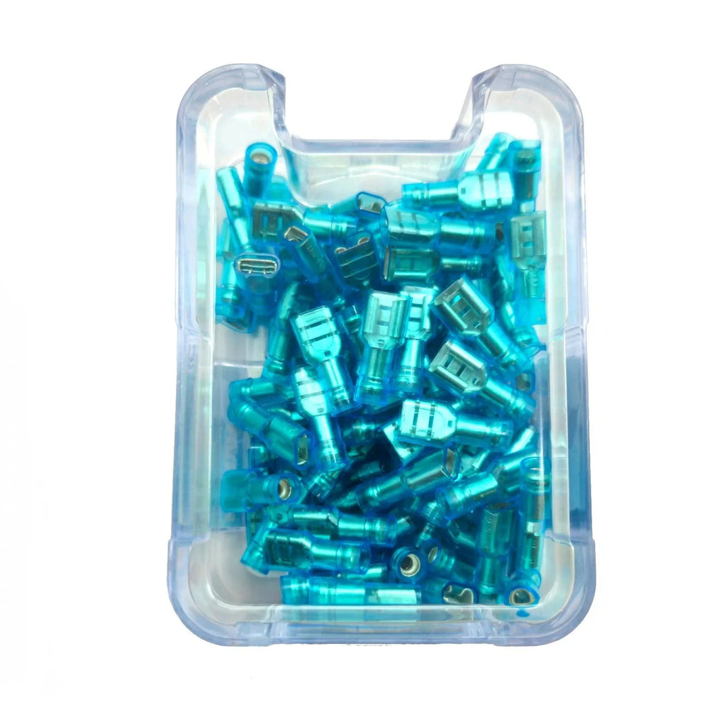 Narva Female Blade Terminal Blue High Heat Double Crimp for 4mm Wire ...