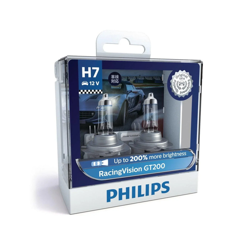 Philips Racing Vision GT200 H7 Head Light Globe + 200% Light