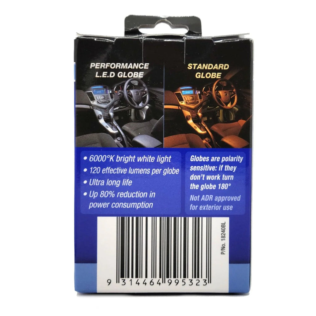 Narva T10 LED Globes White T-10 LED Wedge Globe 12V GENIII