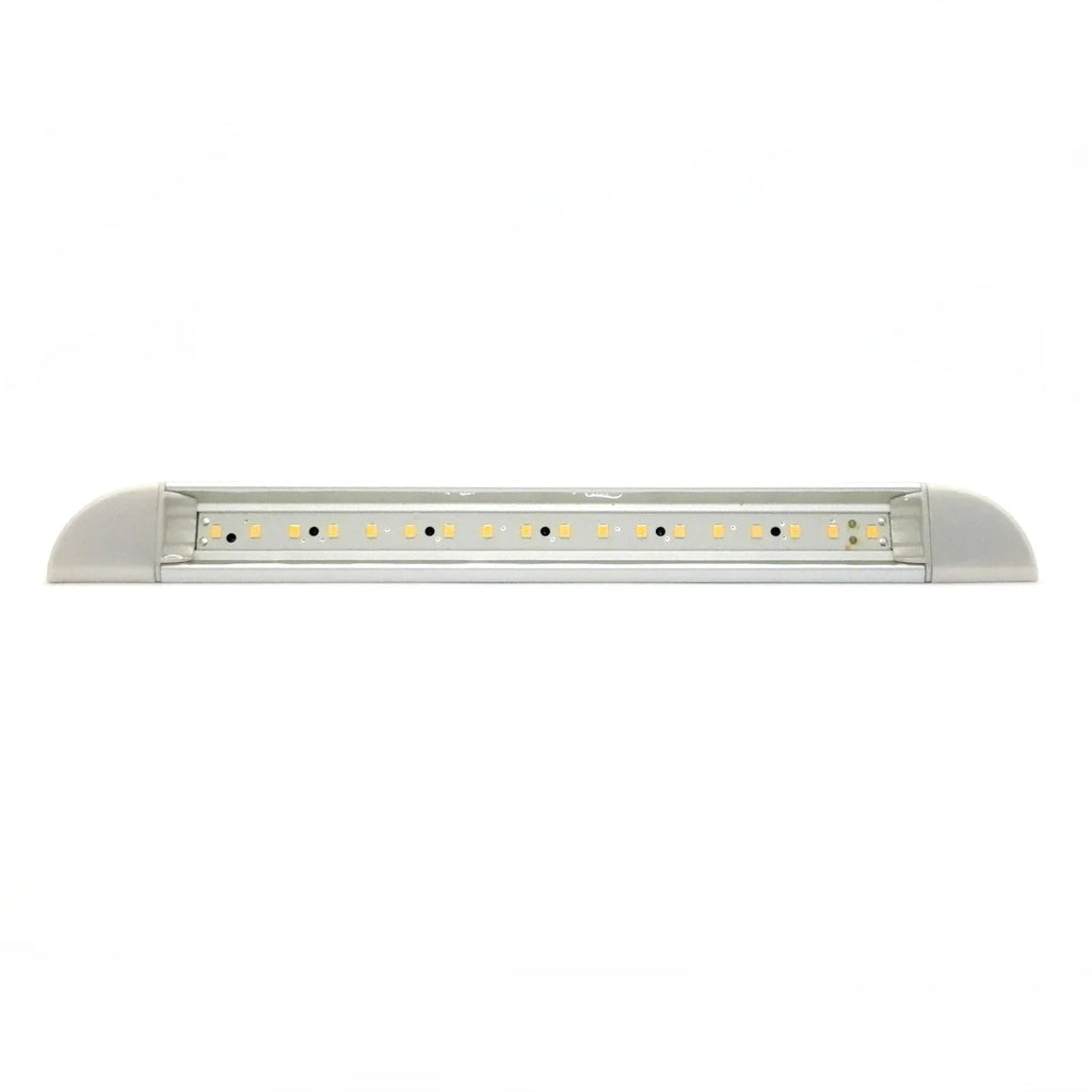 LED Autolamps LED Caravan Awning Light Silver 260mm Long 12V Pair