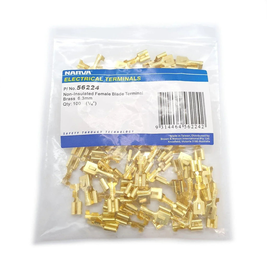 Narva Blade Terminal Female Non-Insulated Brass