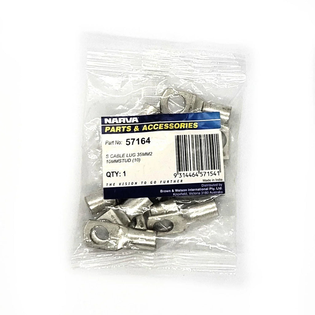 Narva Cable Lug 2 B&S / 2 AWG Lugs with 10mm Stud Pack of 10