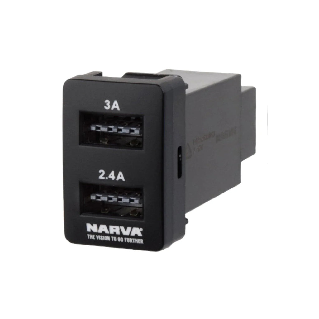 Narva Twin USB fits Toyota Hilux GUN Series Sep 2015 to Current Models