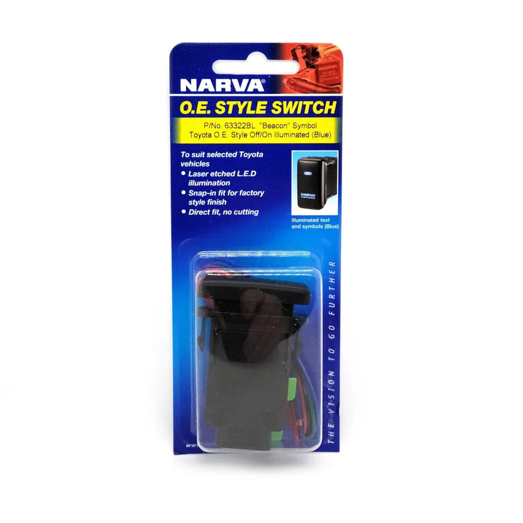 Narva Beacon Light Switch Fits Toyota Landcruiser, Prado, Hilux, 79 Series