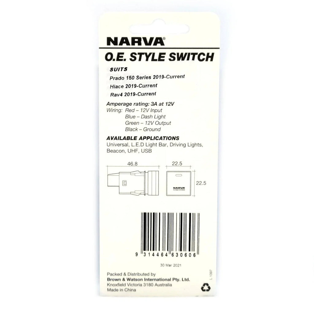 Narva USB Socket fits Toyota Prado 150 2019 - On Models