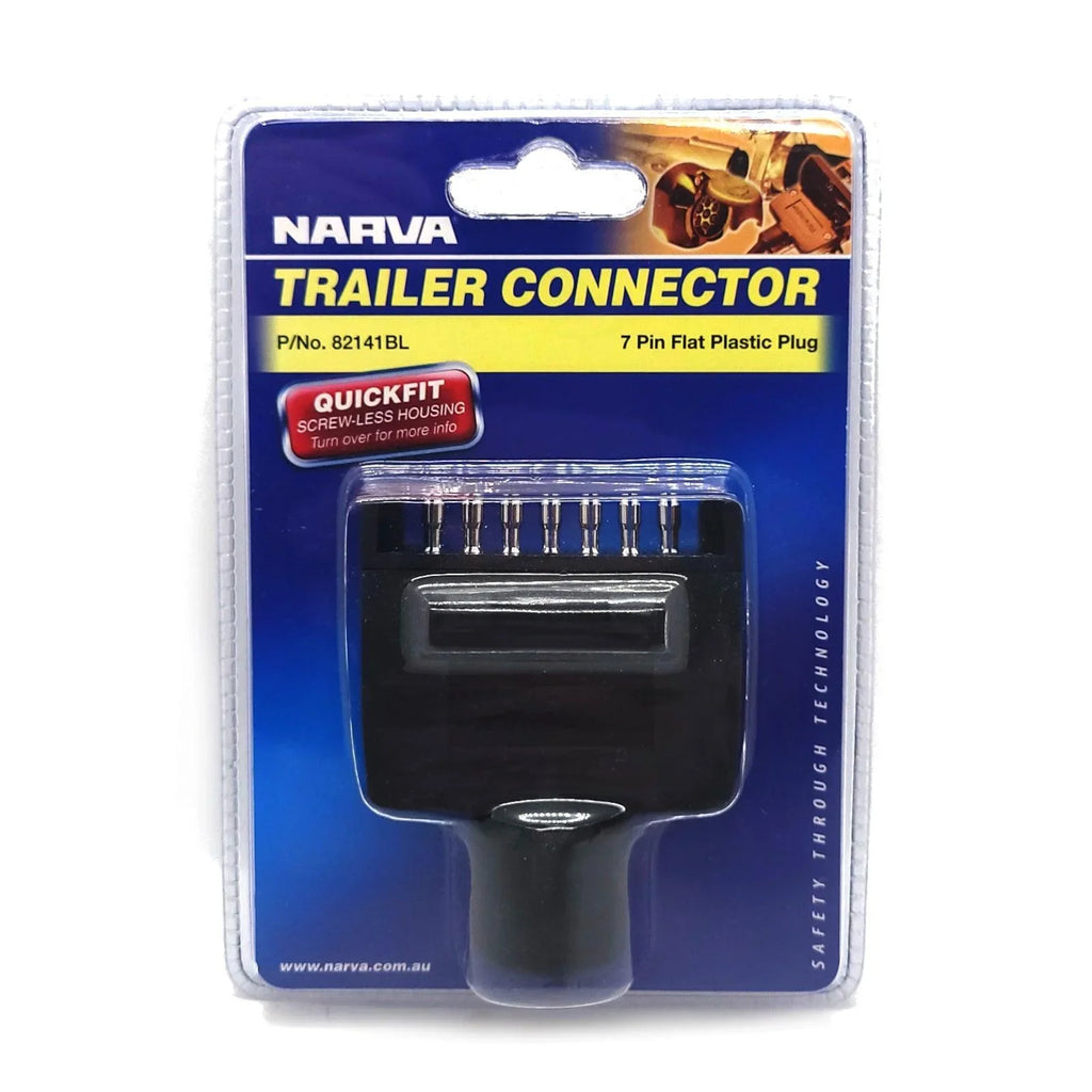 Narva 7 Pin Flat Trailer Plug Quickfit Male