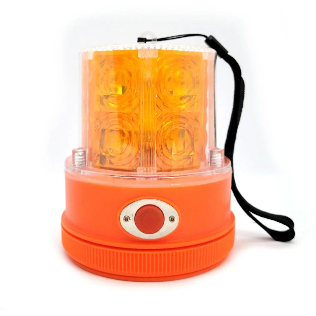 Narva LED Beacon Magnetic Base Amber LED Beacon Battery Operated