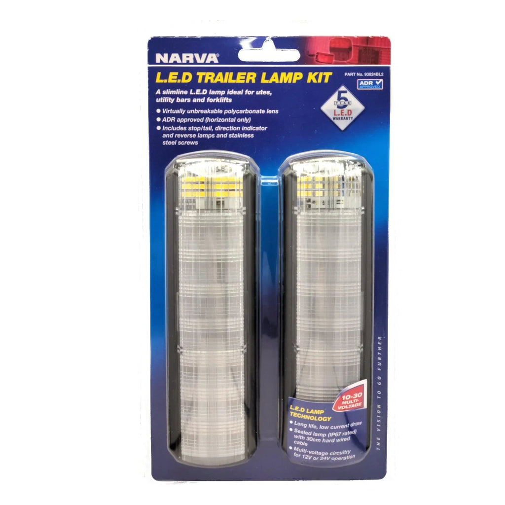 Narva LED Tail Lights Slimline Stop / Tail Indicator and Reverse Pair