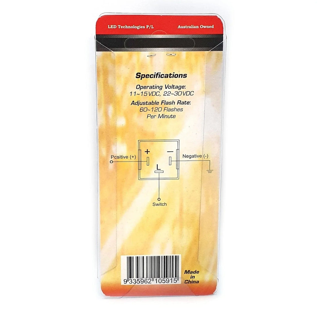 LED Autolamps Adjustable Flasher Relay 3 Pin