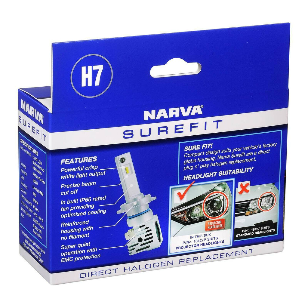 Narva H7 LED Globes for Projector Headlight Types